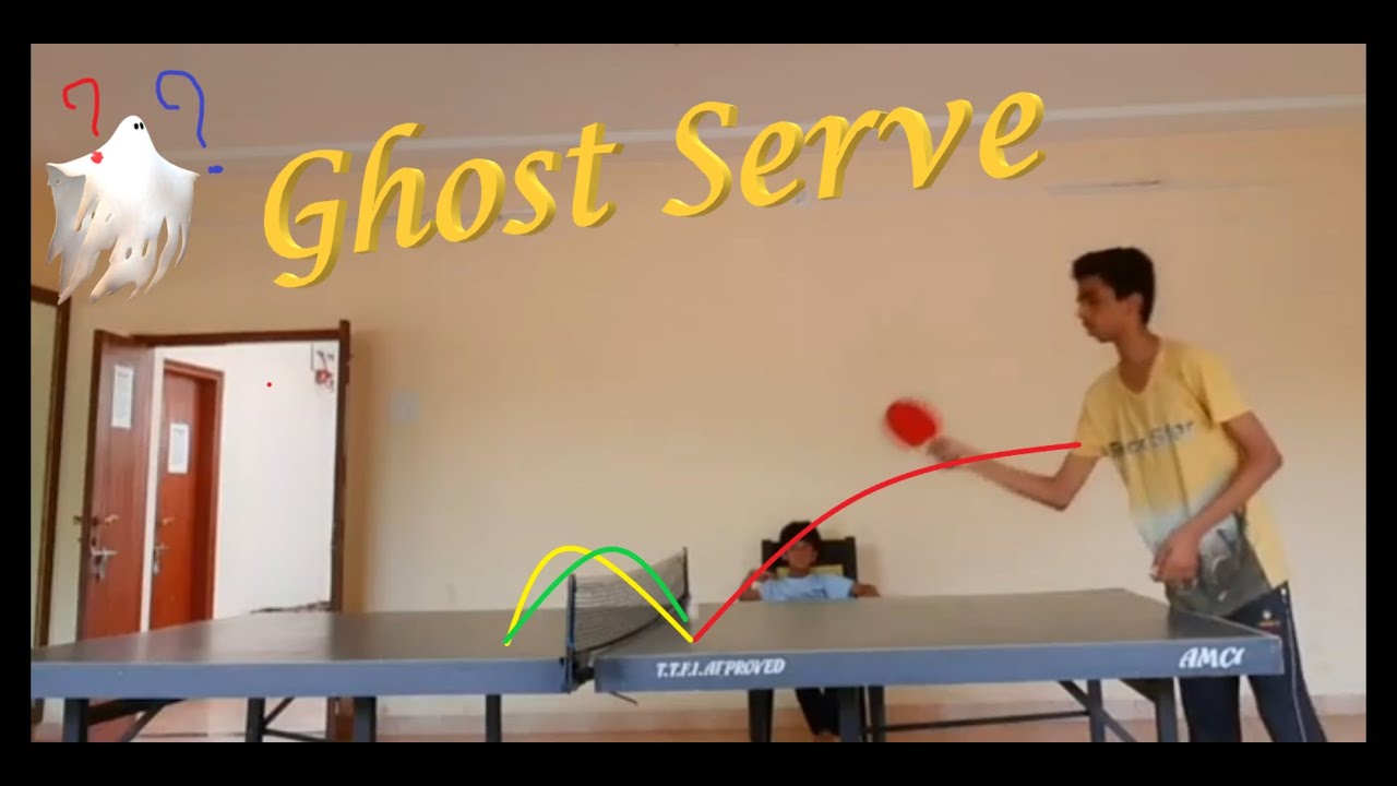 Learning the incredible ghost serve(hardest serve to receive) - YouTube