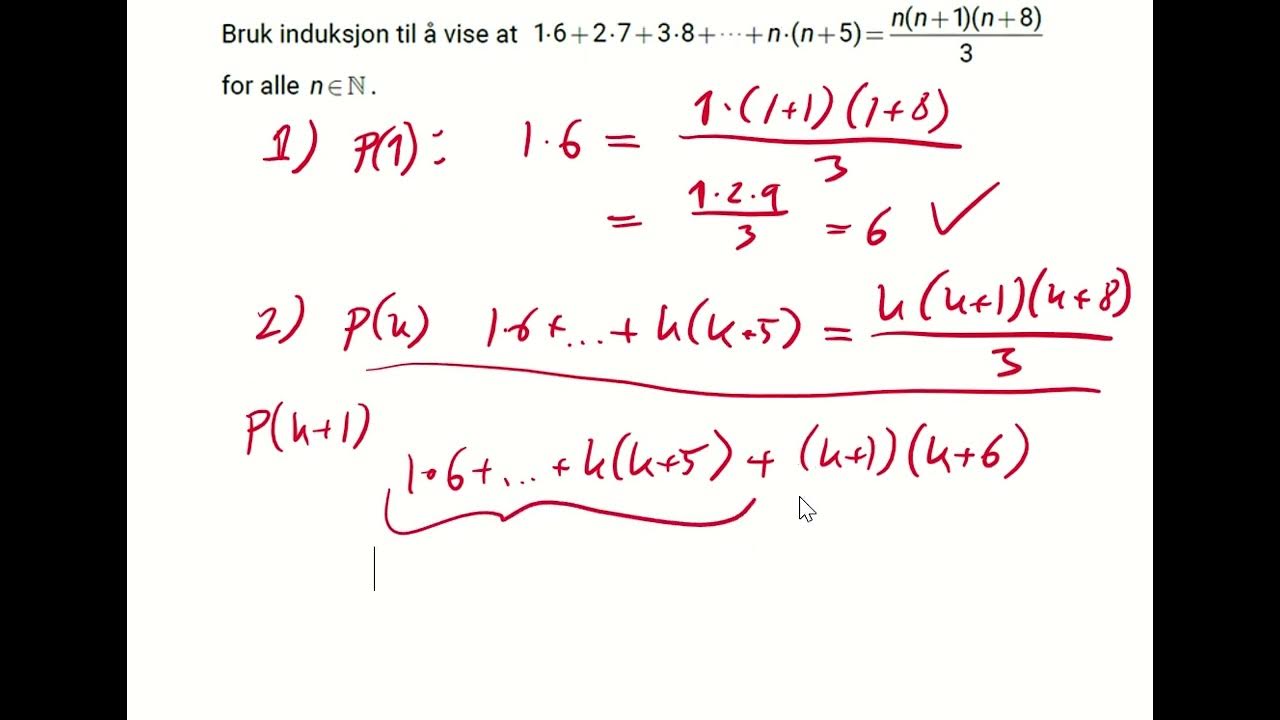 R2 - Induksjonbevis - eksempel - YouTube