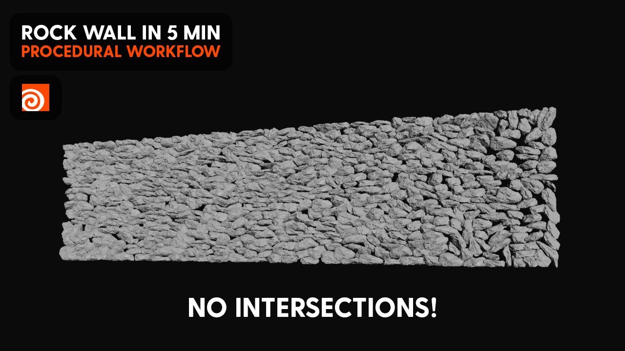 Procedural Rock Wall without intersections - YouTube