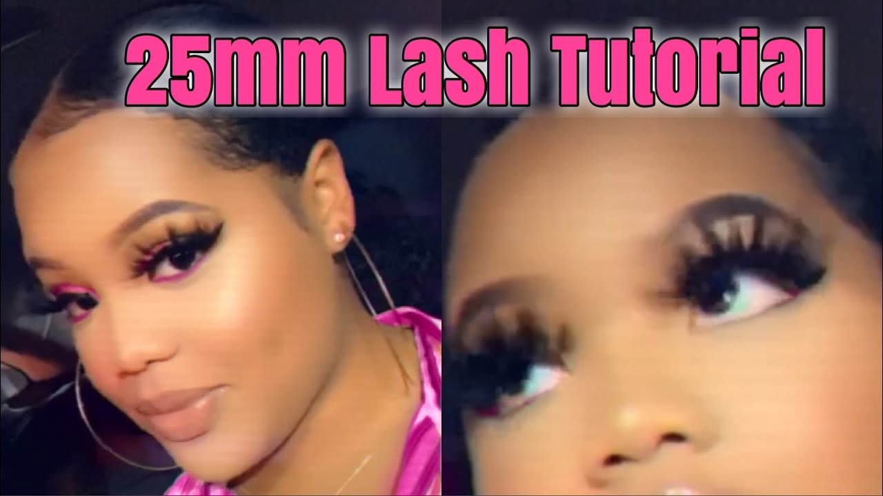 How to apply false lashes (25mm) EXTREMELYYY beginner friendly... if ...