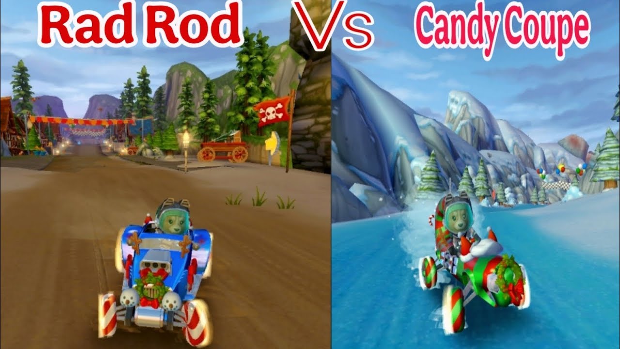 Rad Rod vs Candy Coupe 🥇. Speed Battle 🚀. Beach Buggy Racing 2. - YouTube