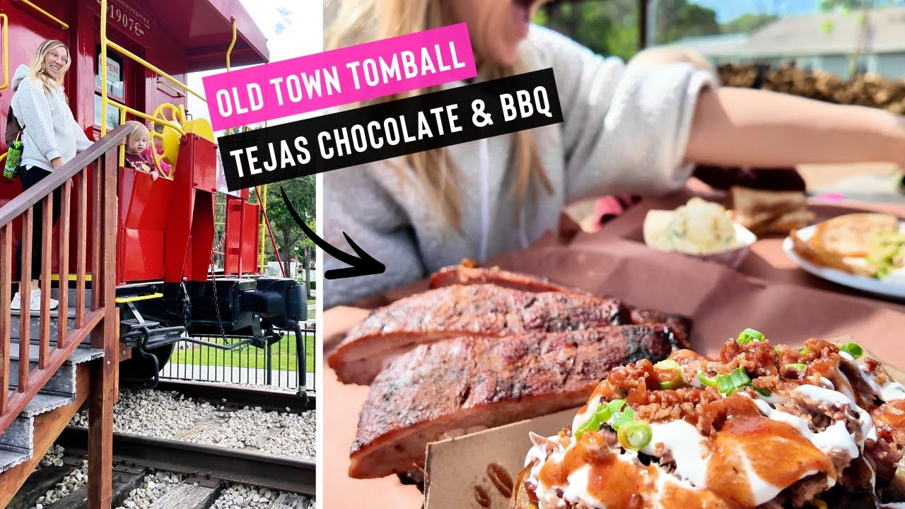 Old Town Tomball TX (Tejas Chocolate and Barbeque) - YouTube