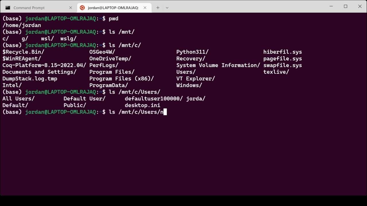 Soft directory link (ln -s) in WSL for accessing Windows directories - YouTube