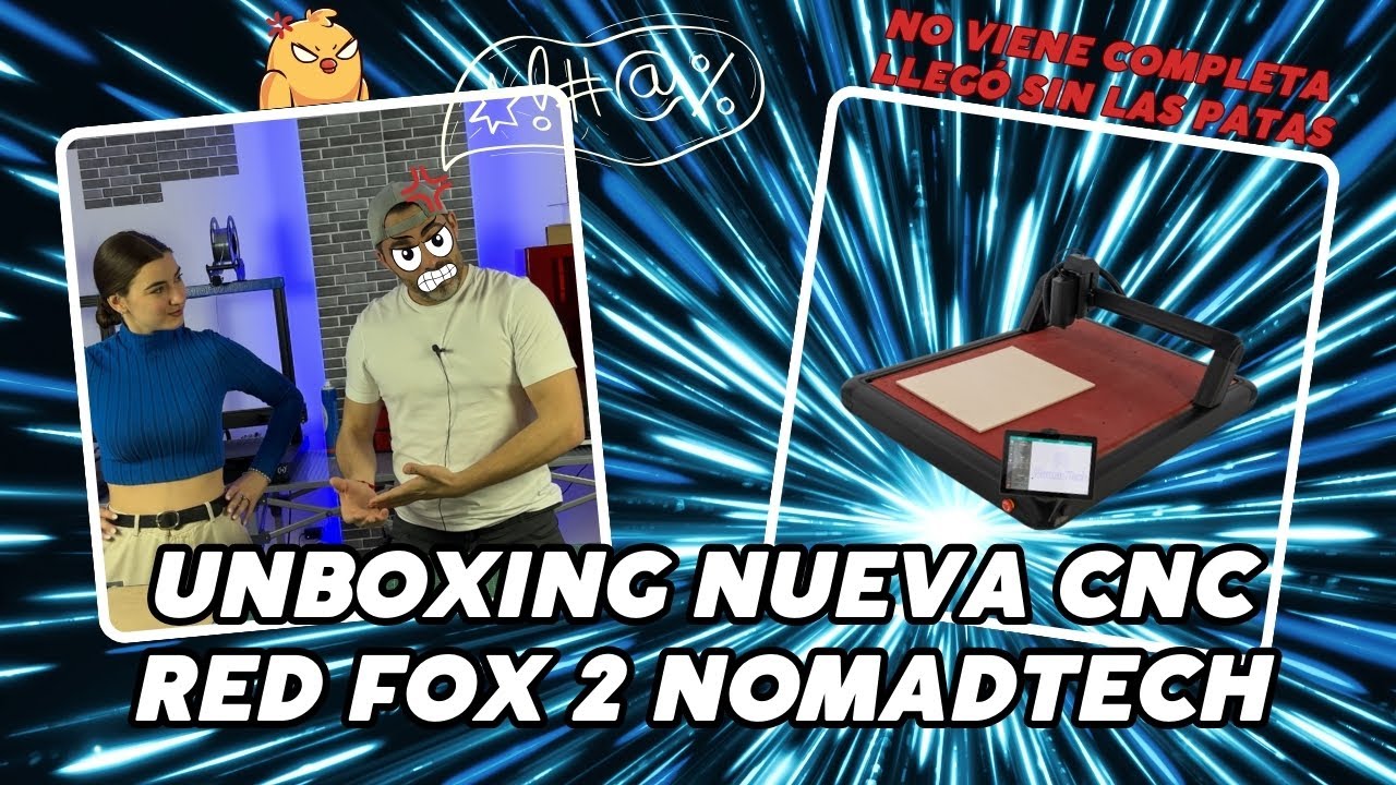 UNBOXING DE MI NUEVA CNC, NO VIENE COMPLETA!! cabreo maximo -redfox2 de nomadtech - YouTube