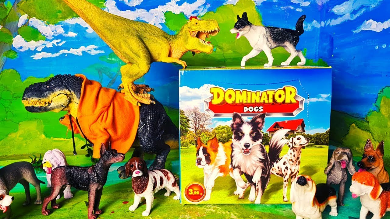 DOMINATOR DOGS 🐕🐶🐕‍🦺 Los Dinosaurios Arex y Vastatore aprenden a ...