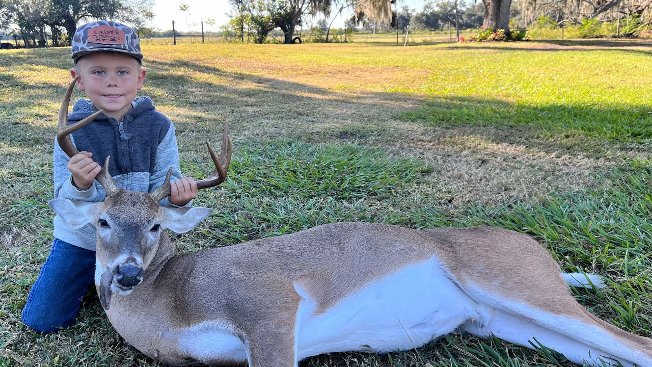 First buck! Harvested 8 point Whitetail buck at 5 years old. - YouTube
