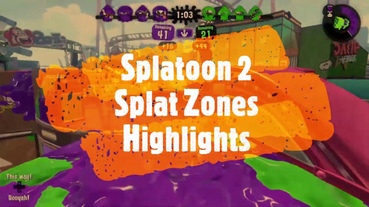 Splatoon 2 - Splat Zones - Highlights - YouTube