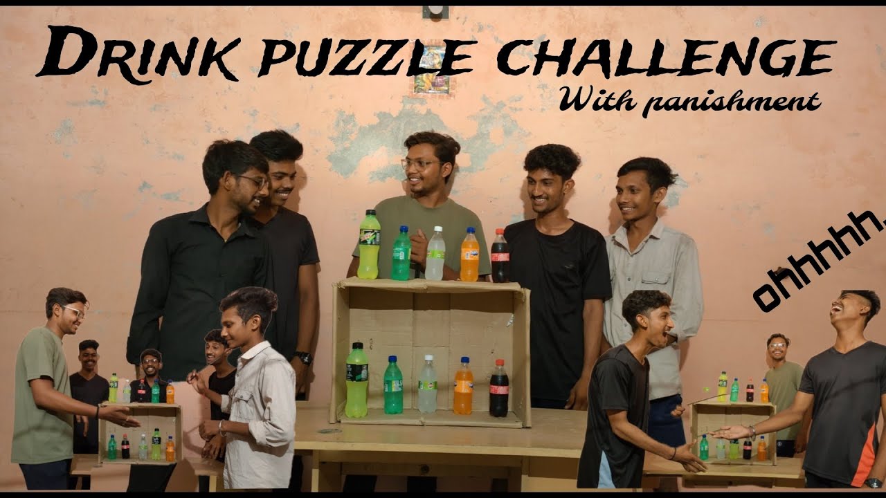 DRINK PUZZLE CHALLENGE || FUNNY VIDEO 😂 || gujju friend 😁|| - YouTube