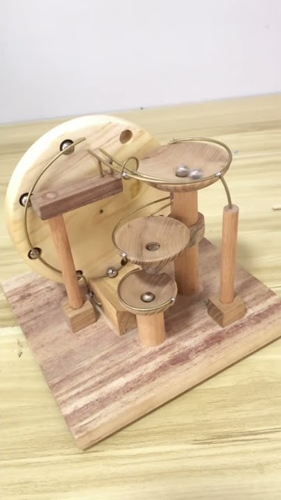 woodentoy Rolling ball structure - YouTube