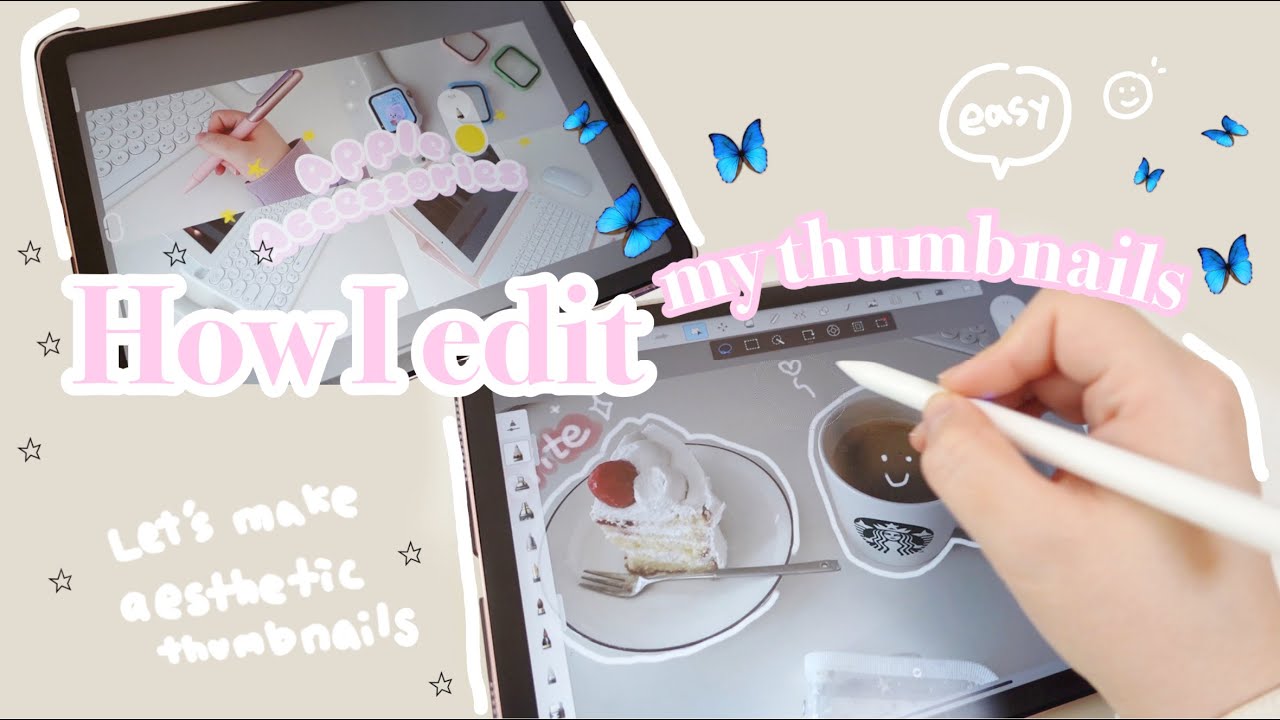 Eng Cc 아이패드 활용팁 무료 어플소개 🦋 아이패드로 썸네일 만들기 꿀팁 대방출 Easily Create Thumbnail With Ipad Youtube