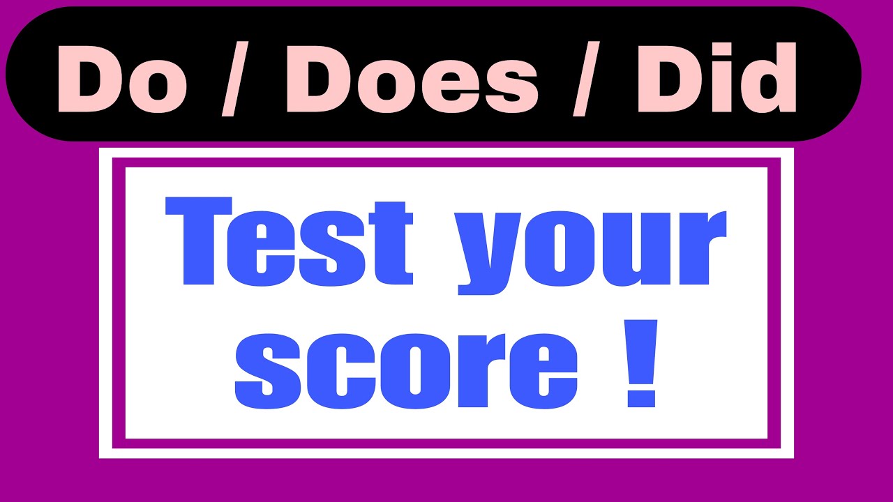 Do/Does/Did- Quiz Questions and Answers! - YouTube