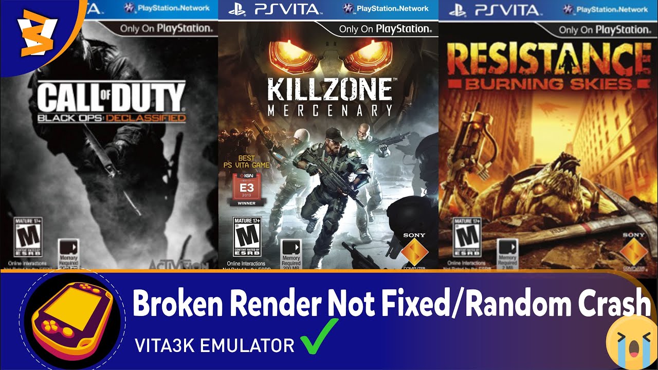 VITA3K v0.2.0 3803 - Killzone/Resistance/COD Black OPS (Ingame??/Vulkan ...