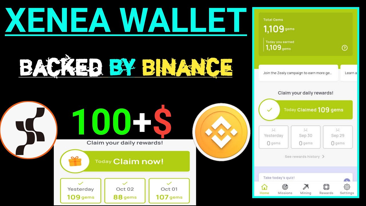 100$ Xenea Wallet Airdrop Confirm Backed By Binance - YouTube