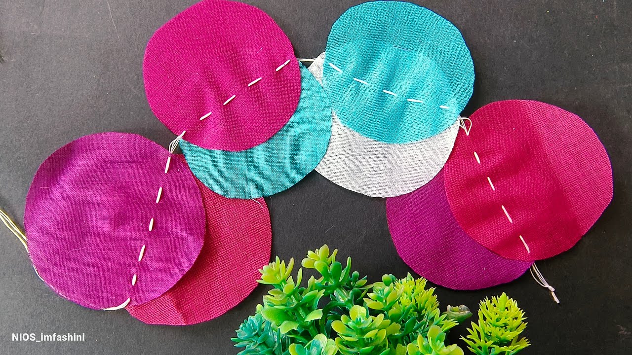 Amazing Fabric Art|Easy DIY Cloth flowers|Hand Embroidery designs|Cloth ...