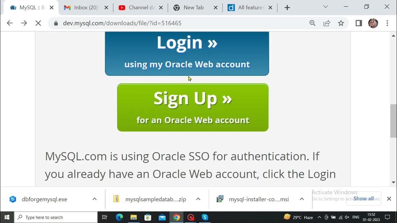 how to MySQL create oracle account - YouTube