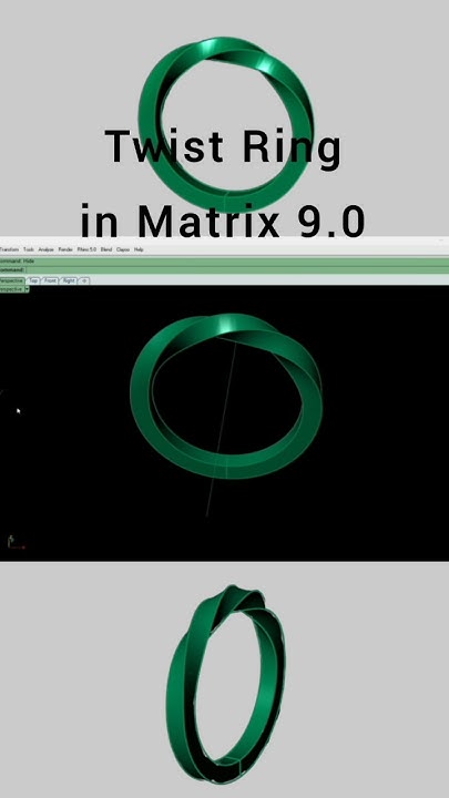 full 👆🏻video link/ How to make Simple Twist Ring in Matrix 9.0 #tutorial #matrix #jewellery ...
