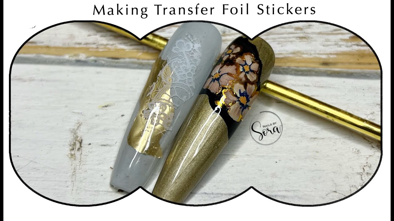 You Can Make Trasfer Foil Stickers!?! - YouTube