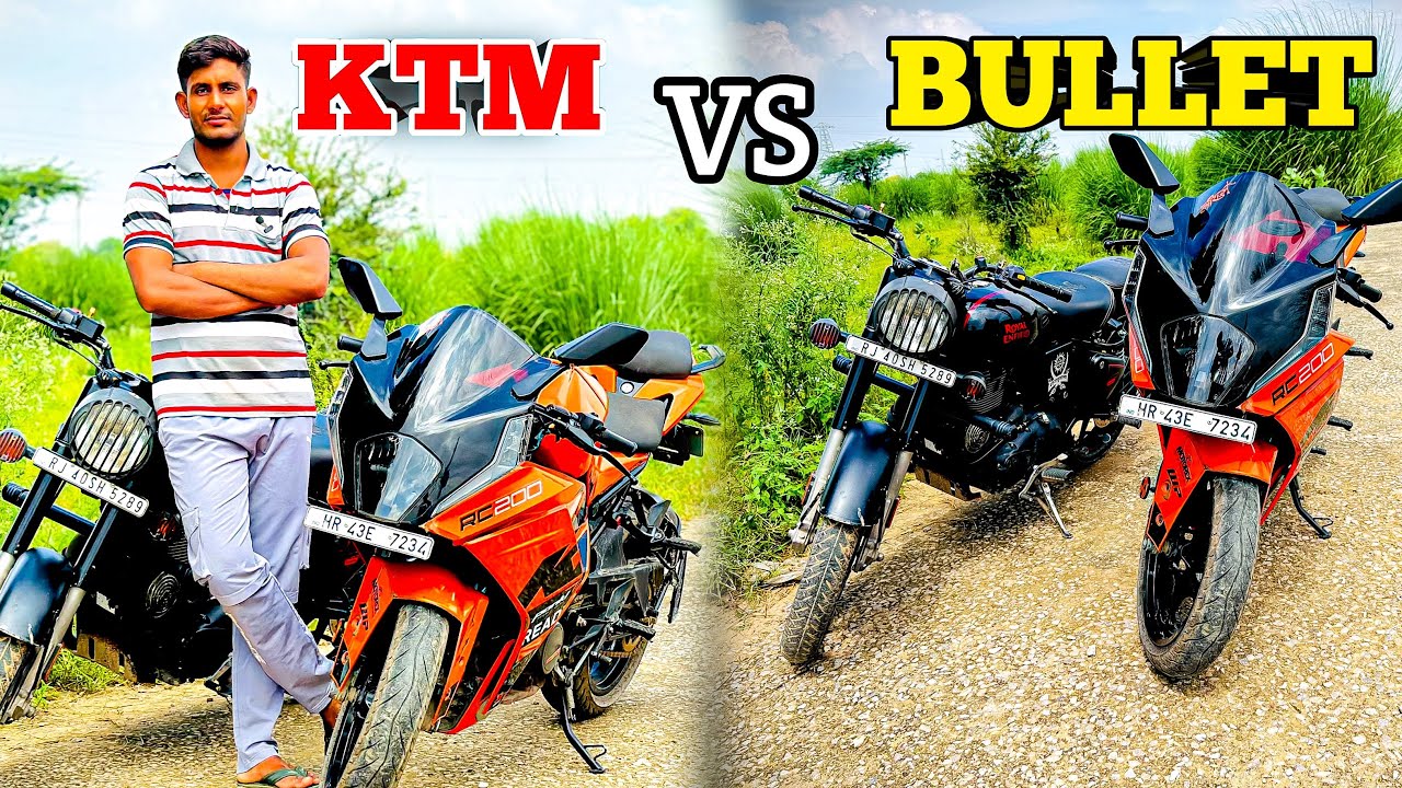 KTM RC200 VS Royal Enfield Classic 350 Review Comparison😍 Which One You ...