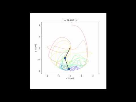 Damped Double Pendulum Simulation in Python with Source Code - YouTube