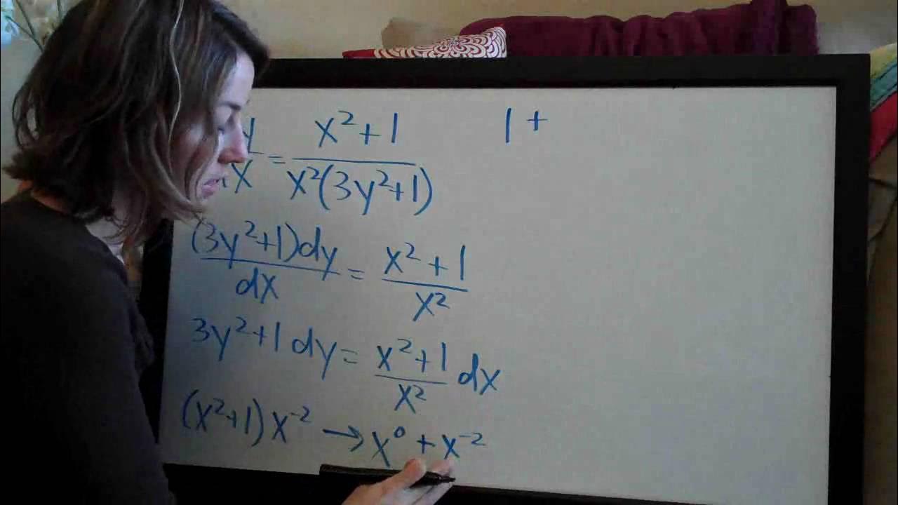 Differential Equations Example 2 (KristaKingMath) - YouTube