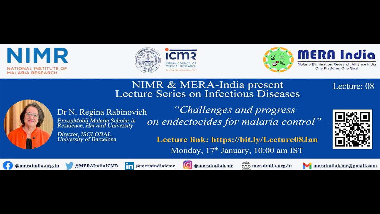 Lecture by Dr N Regina Rabinovich, ExxonMobil Malaria Scholar in ...
