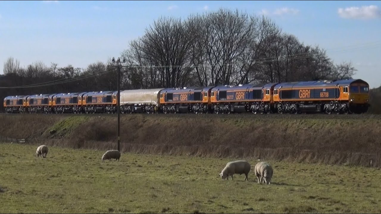 0X66 66708 66777 66776 66779 66778 66774 66773 66775, Hagley 15/02/16 ...