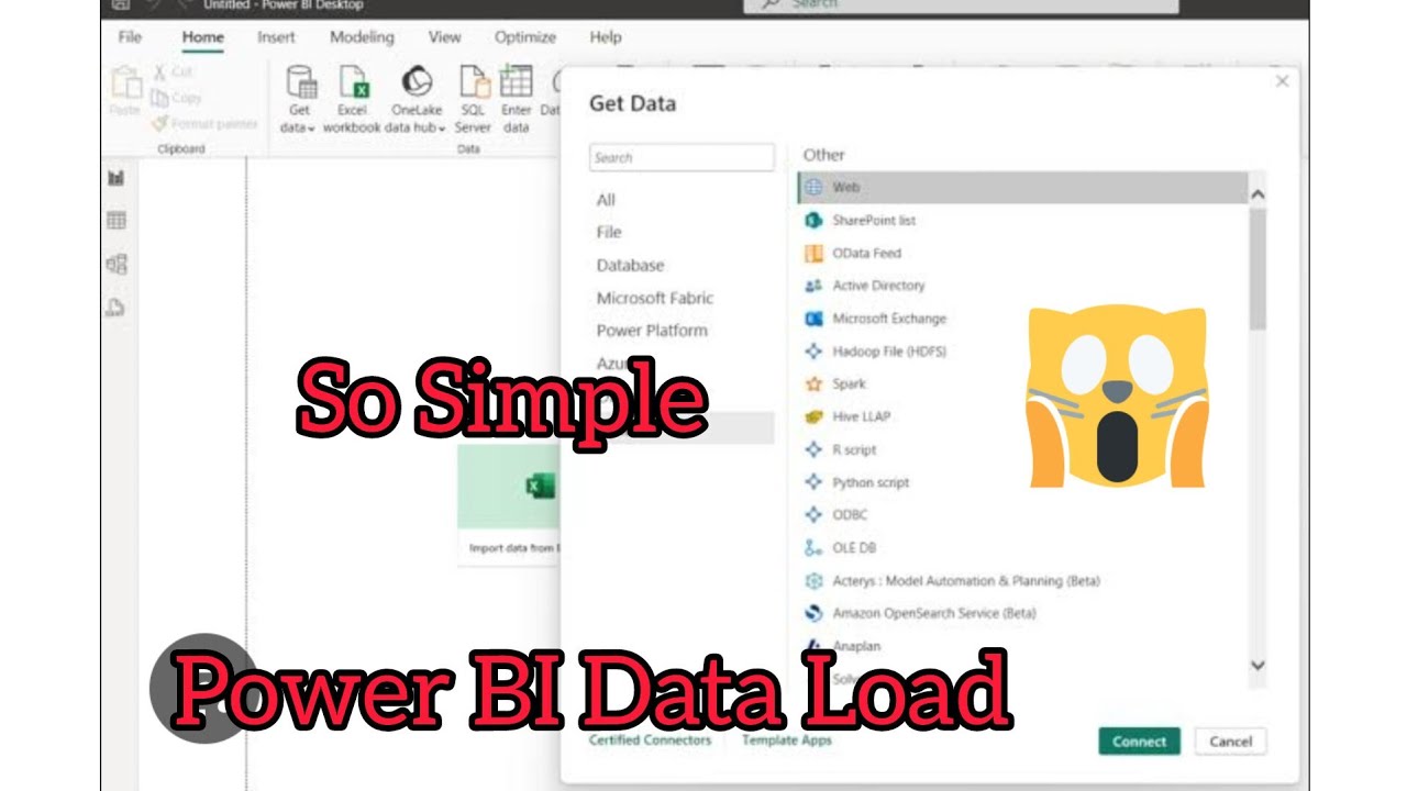 Power BI Data Load Excel File - YouTube