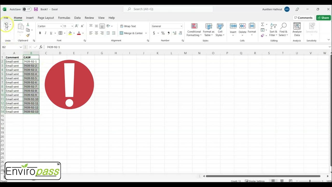 How to Copy Numbers in an Excel Table - YouTube