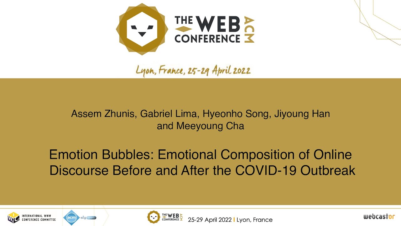 Emotion Bubbles: Emotional Composition of Online Discourse Before and ...