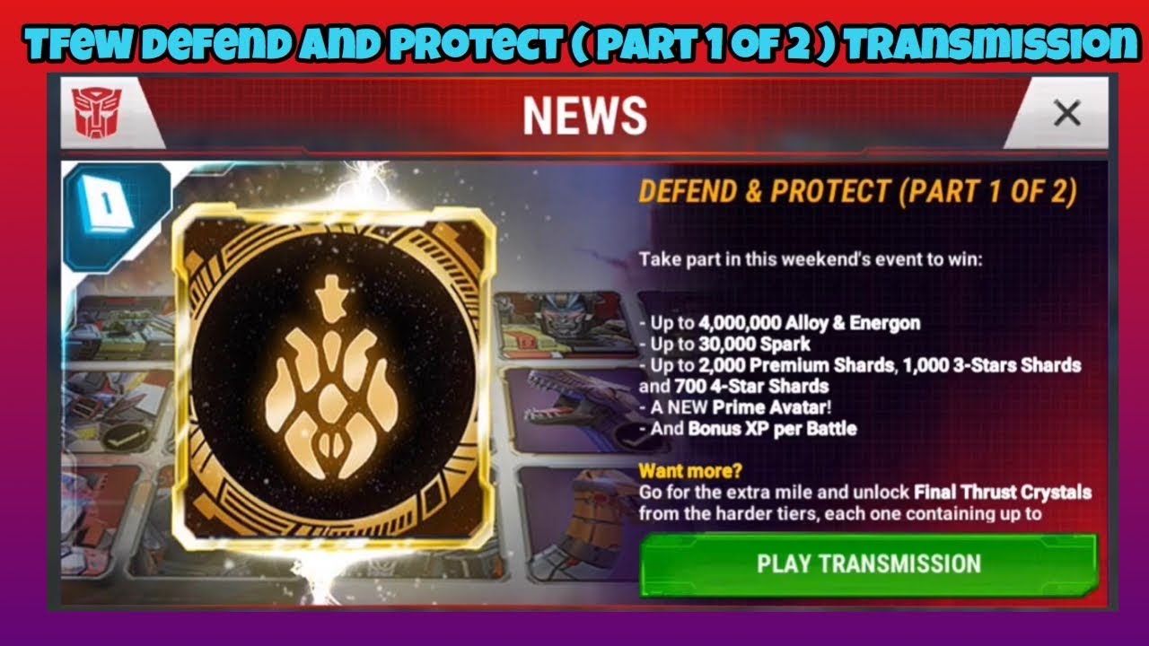 Tfew defend and protect ( Part 1 of 2 ) Transmission - YouTube
