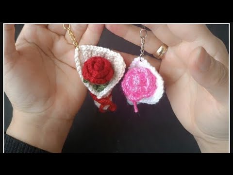 AMİGURUMİ BUKET GÜL ANAHTARLIK YAPIMI
