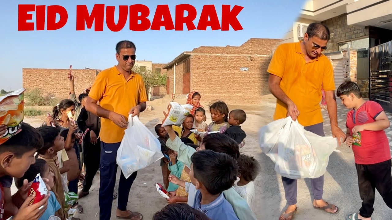 Distributing EID Gifts in Poor Children ️ - YouTube