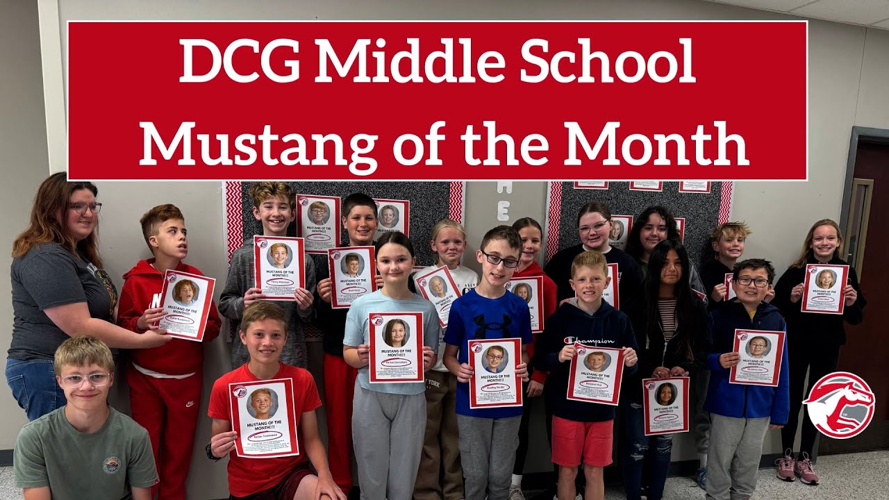 DCG Middle School - Mustang of the Month - May 2025 - YouTube