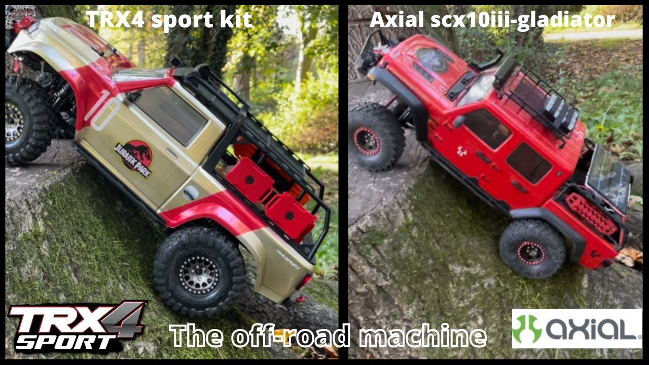 Traxxas Trx4 sport kit & Axial scx10 iii gladiator. The off road ...