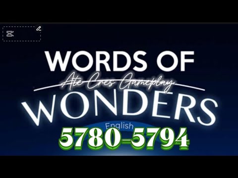 WORDS OF WONDERS CROSSWORD PUZZLE | Level 5780-5794 - YouTube
