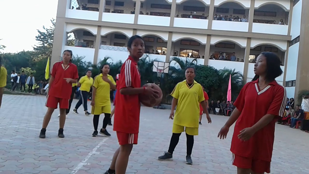College week Yellow Vs Red house DBJ College Diphu - YouTube