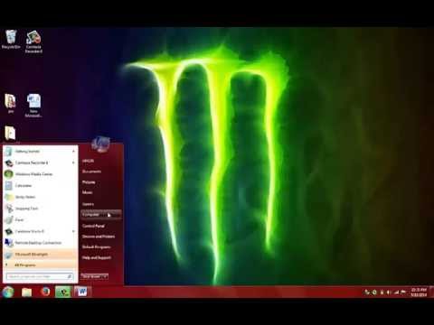 How to customize windows 7 home screen - YouTube