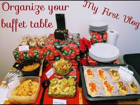 My First Vlog | How to organize buffet table | Organization of buffet ...