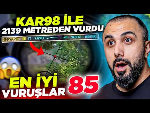 KAR98 İLE 2140 METREDEN VURDU!! GÖRÜLMEMİŞ REKOR 😱 EN İYİ VURUŞLAR #85 - PUBG Mobile
