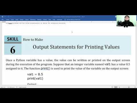 Simplified Python [Skill 6] How to Write Output Statements for Printing Values | Urdu | Hindi ...