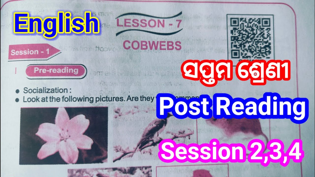 Cobwebs Class 7 English/Post Reading Session2,3,4/7th Class Cobweb ...