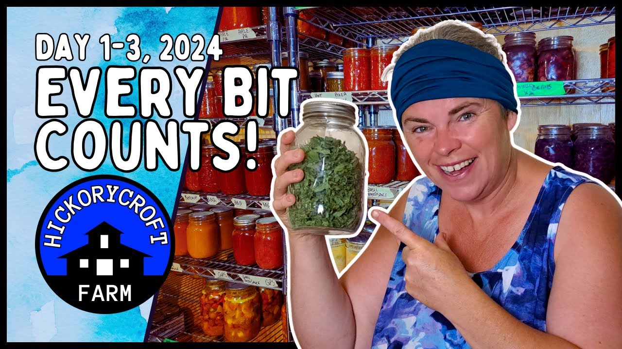 EVERY BIT COUNTS CHALLENGE: Day 1-3 August 2024 Preserving The Harvest ...