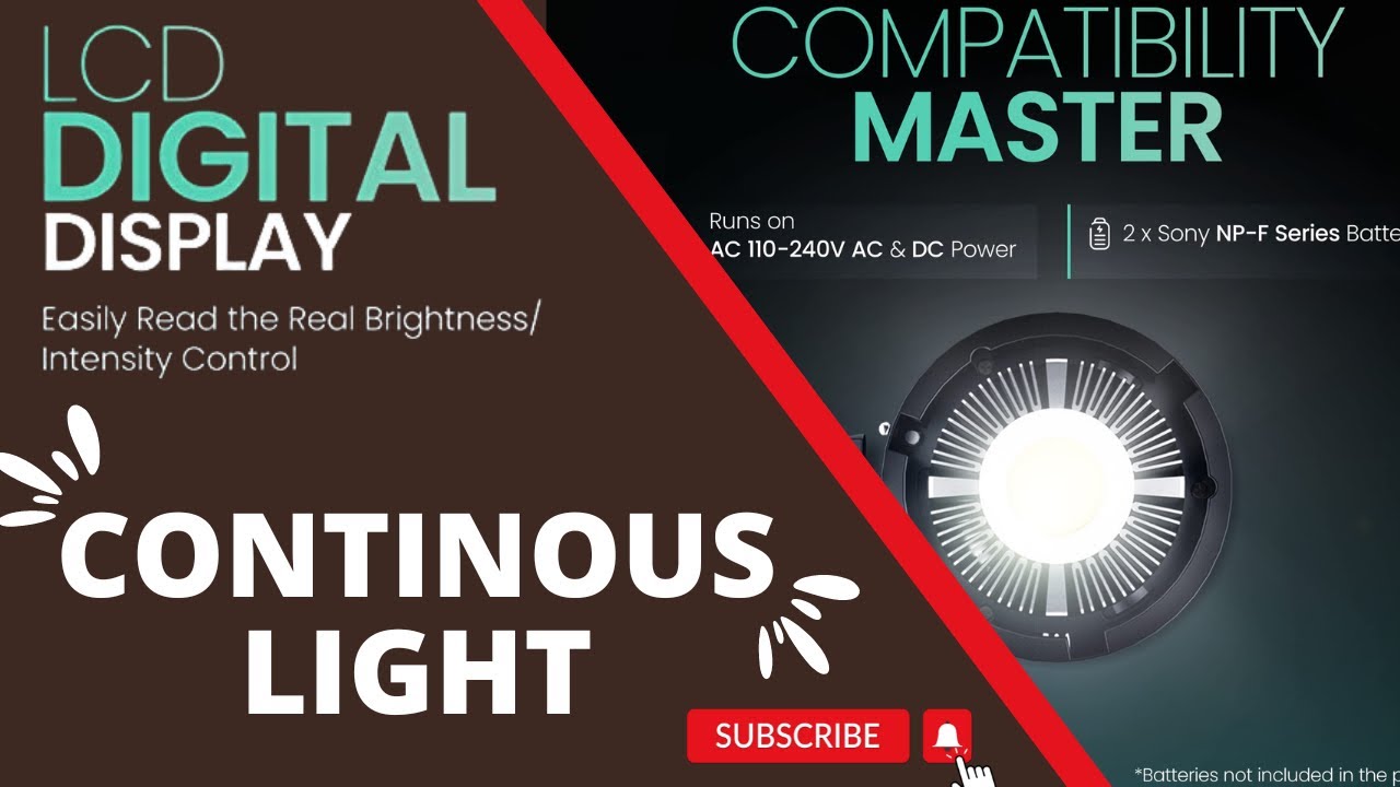 Digitek DCL-100W AC/DC LED Photo/Video Light: Professional Lighting ...