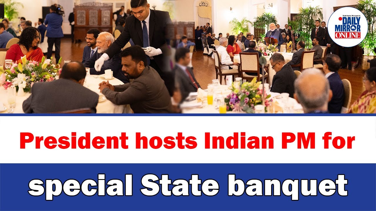 President hosts Indian PM for special State banquet - YouTube