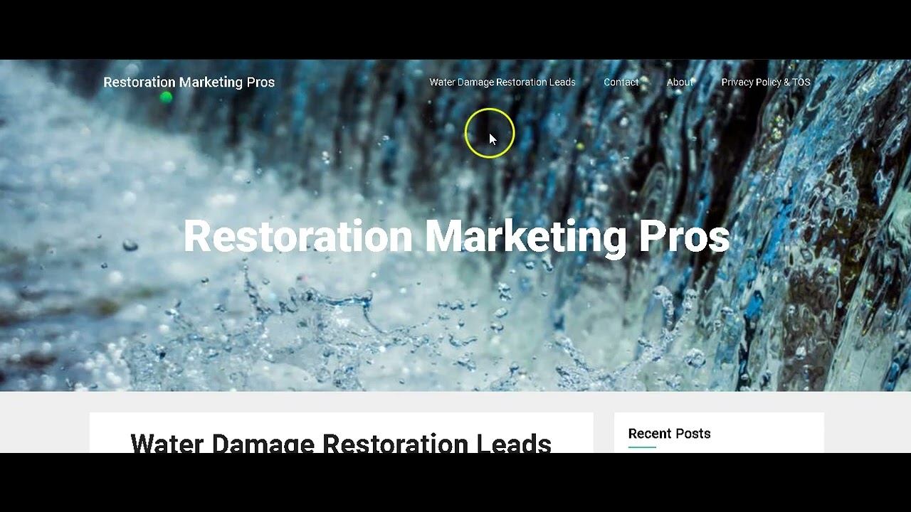 Exclusive Water Damage Restoration Leads | Restoration Marketing Pros ...
