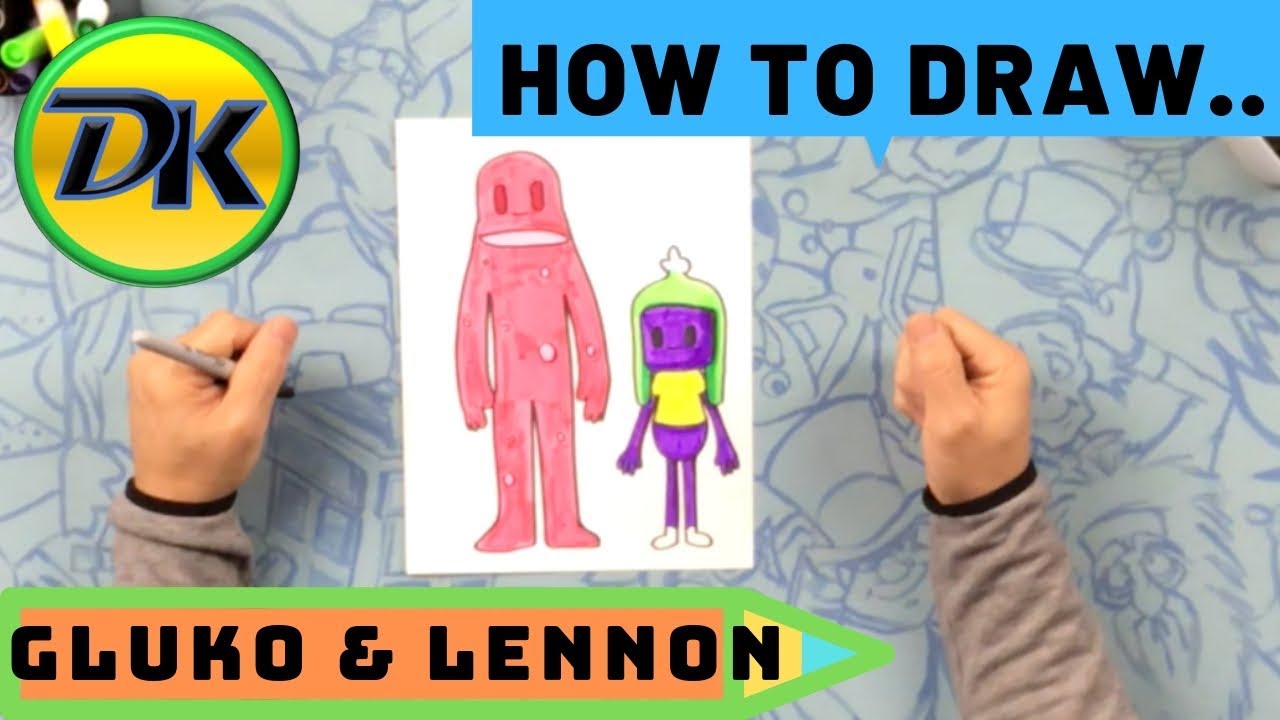 How to Draw Gluko and Lennon - YouTube