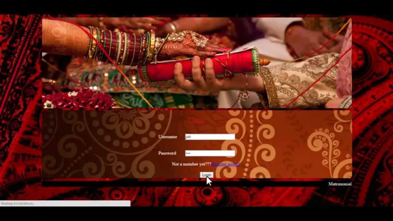 Matrimonial Portal Project Youtube