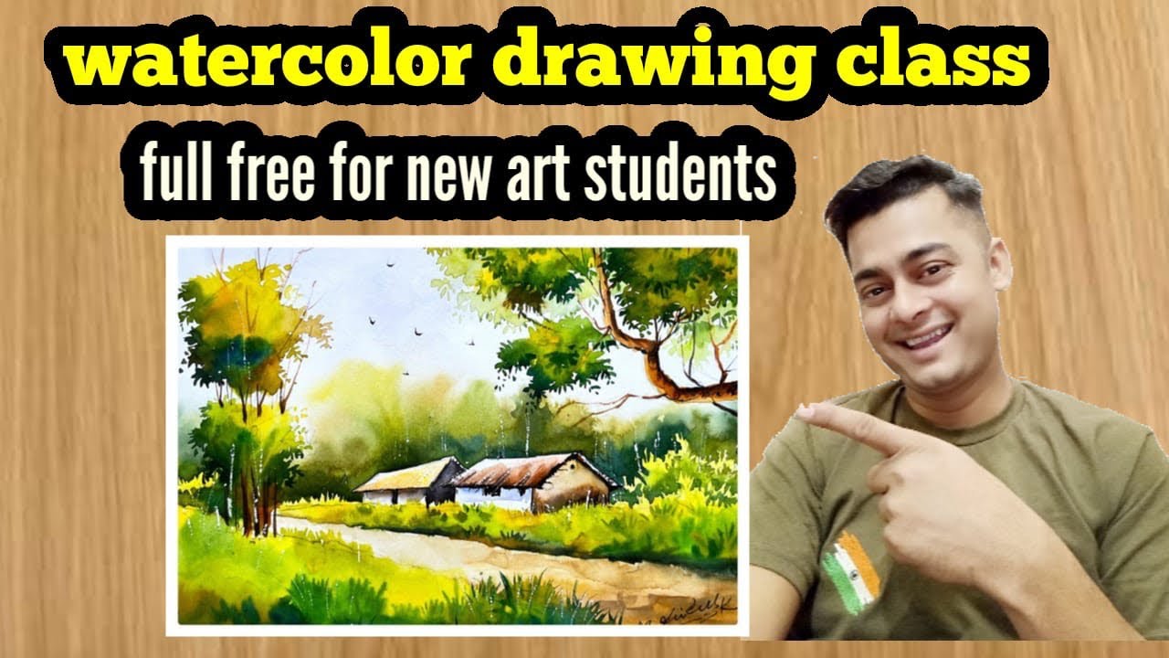How to learn watercolour | learn watercolour painting / drawing | how ...