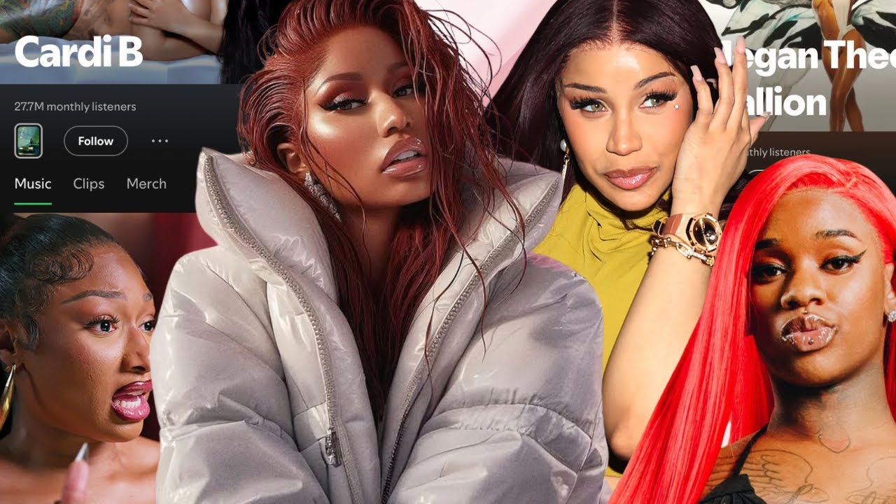 Nicki Minaj TOP FEMALE RAPPER, Sexyy Red Surpasses Cardi & Megan - YouTube