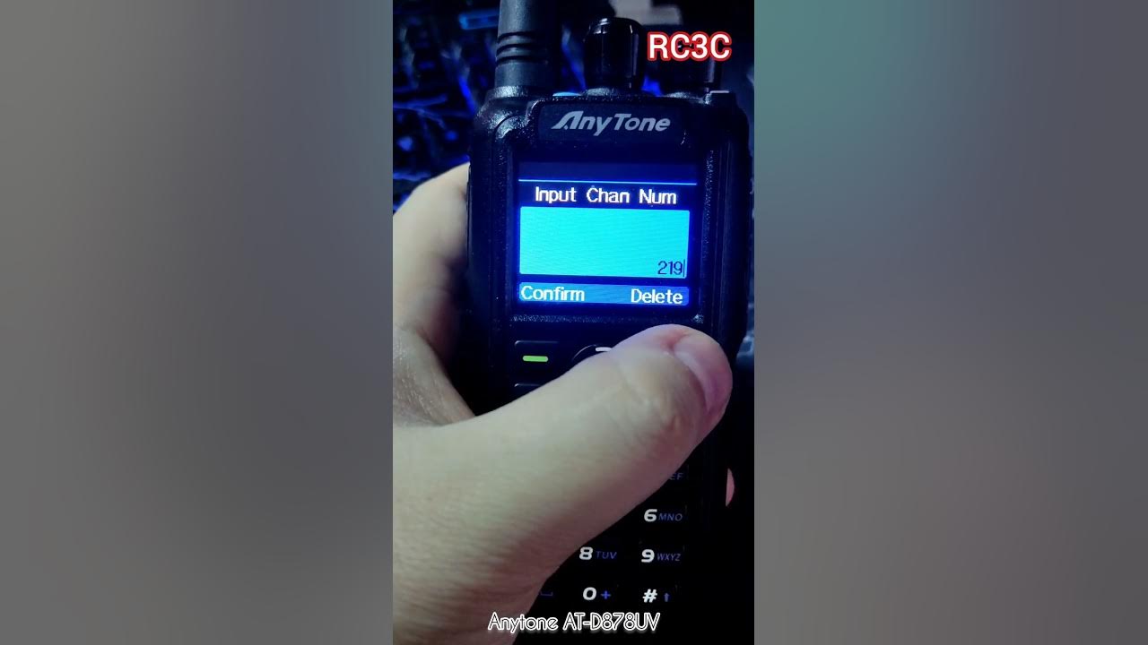 Как изменять частоту каналов в Anytone D878 - YouTube